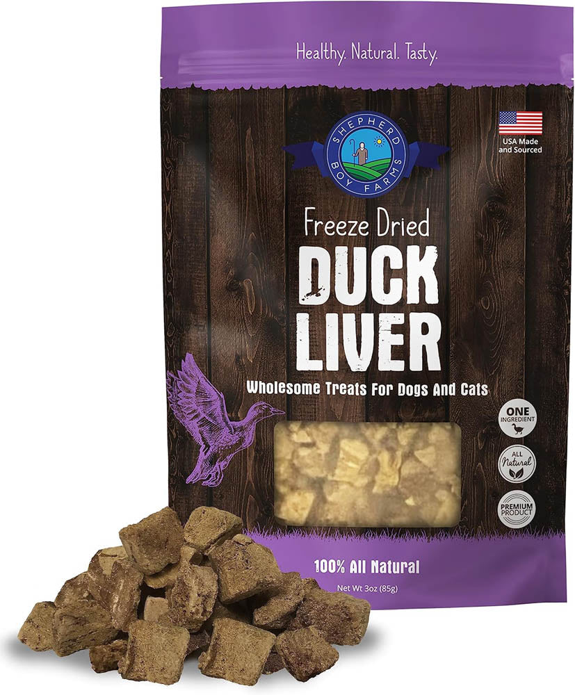 SHEPHERD BOY FARMS Freeze Dried Duck Liver 3oz – G&E Pharmacy