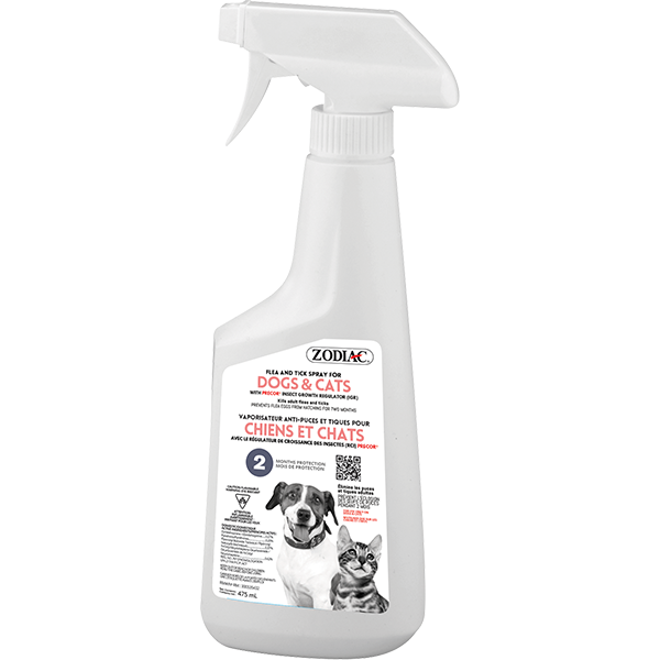 ZODIAC® FLEA & TICK SPRAY FOR DOGS & CATS - WITH PRECOR® INSECT GROWTH ...