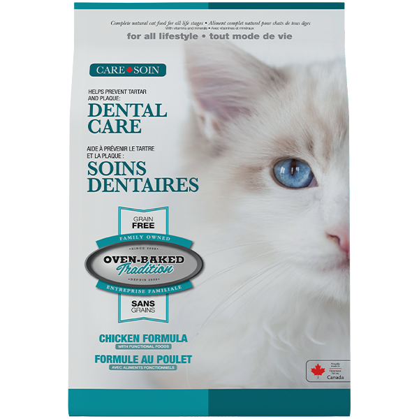 Oven-Baked Tradition Cat Care Dental All Life Stages Grain Free Chicke ...