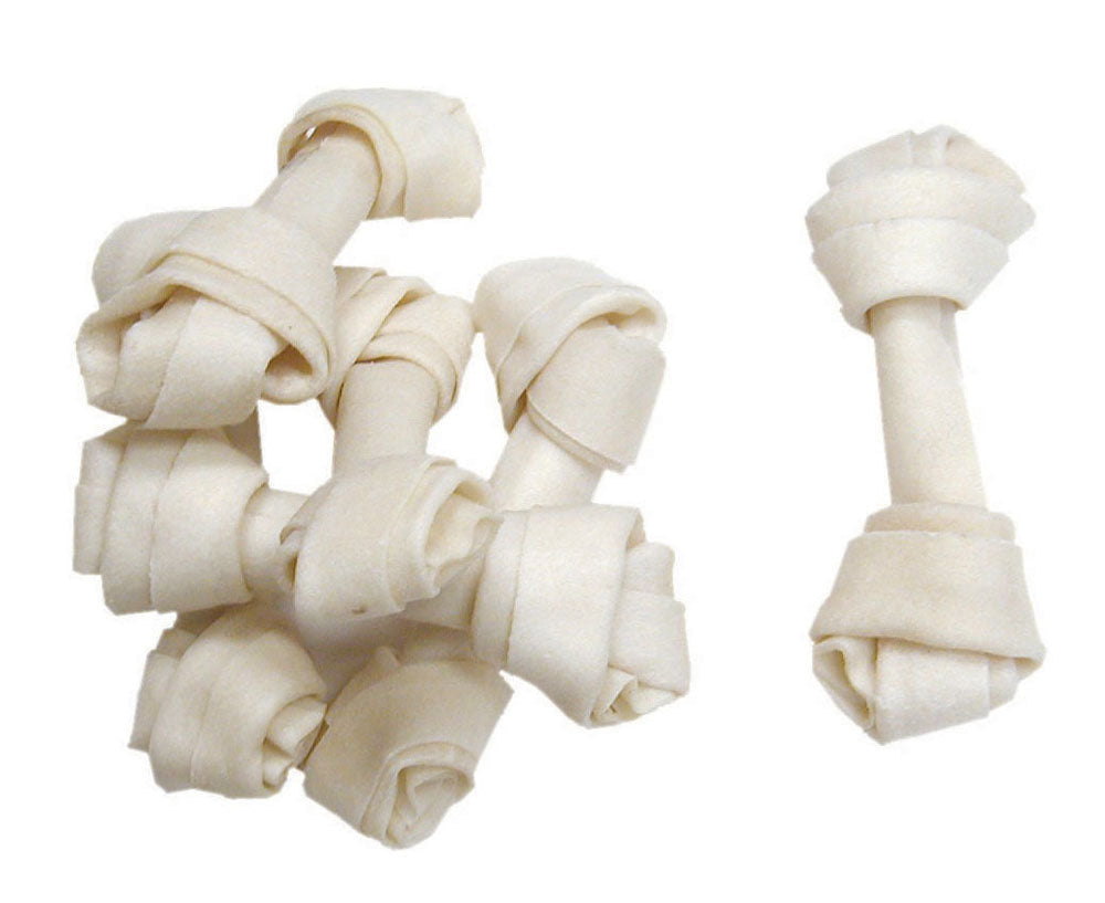 Single Burgham CattleRanch White Rawhide Bone 6 in D-6236 – G&E Pharmacy