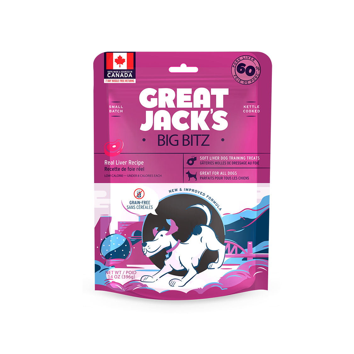 Great Jack's Big Bitz Dog Treats - Real Liver Recipe – G&E Pharmacy